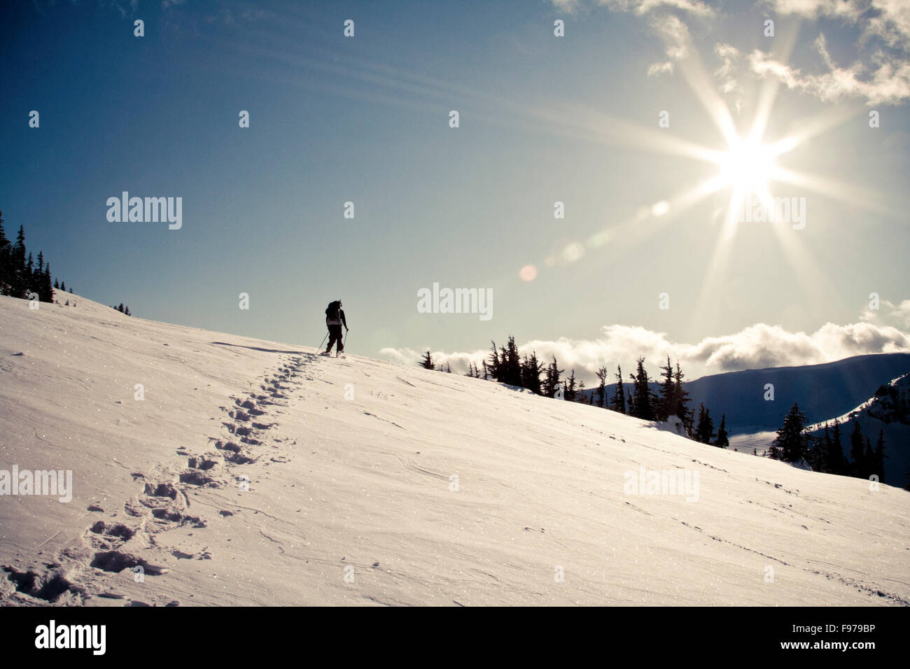 Winter Ascent of Needle Peak Stock Photo - Alamy