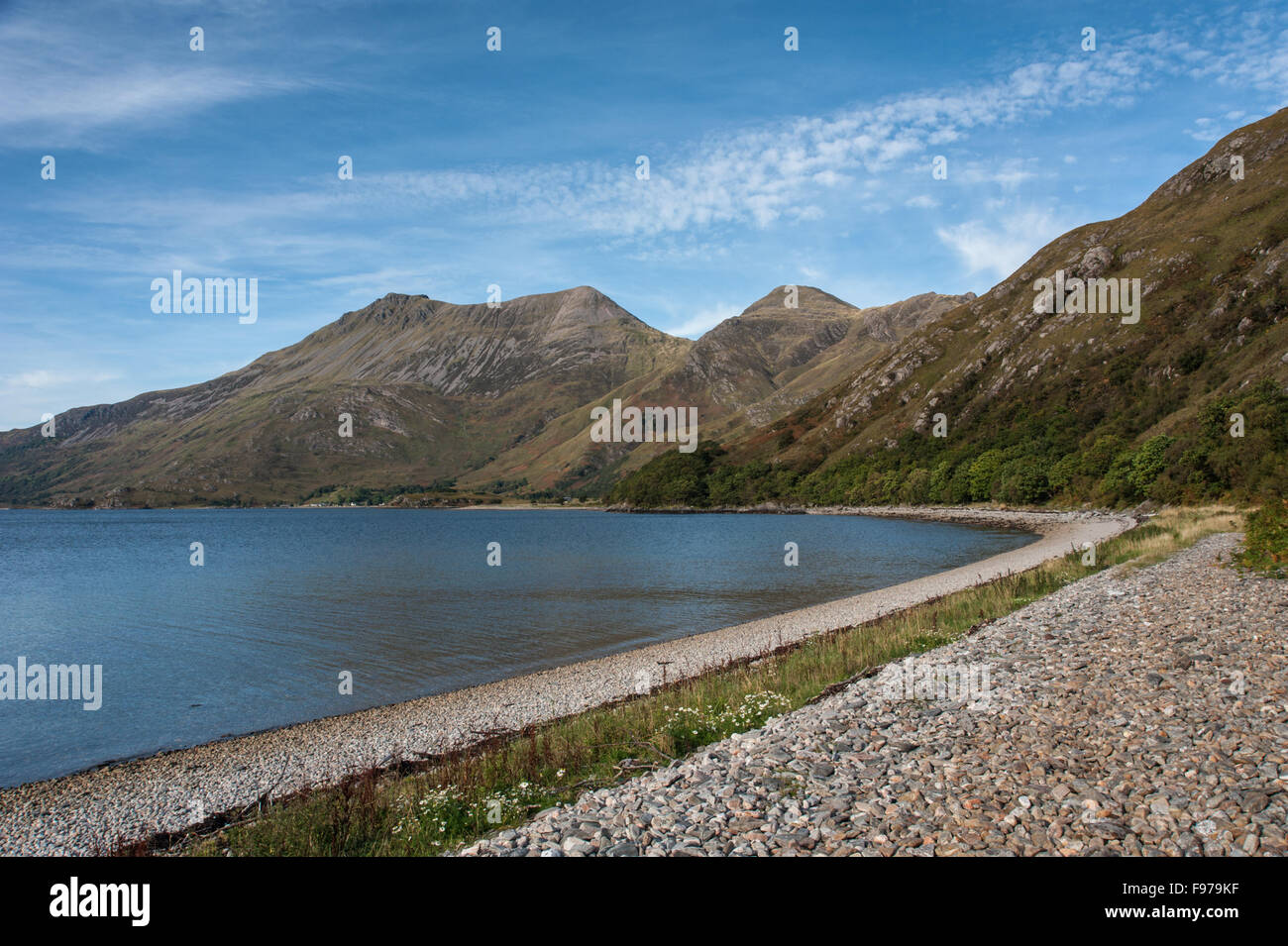 Camas na Cailinn Loch Hourn Scotland Stock Photo - Alamy