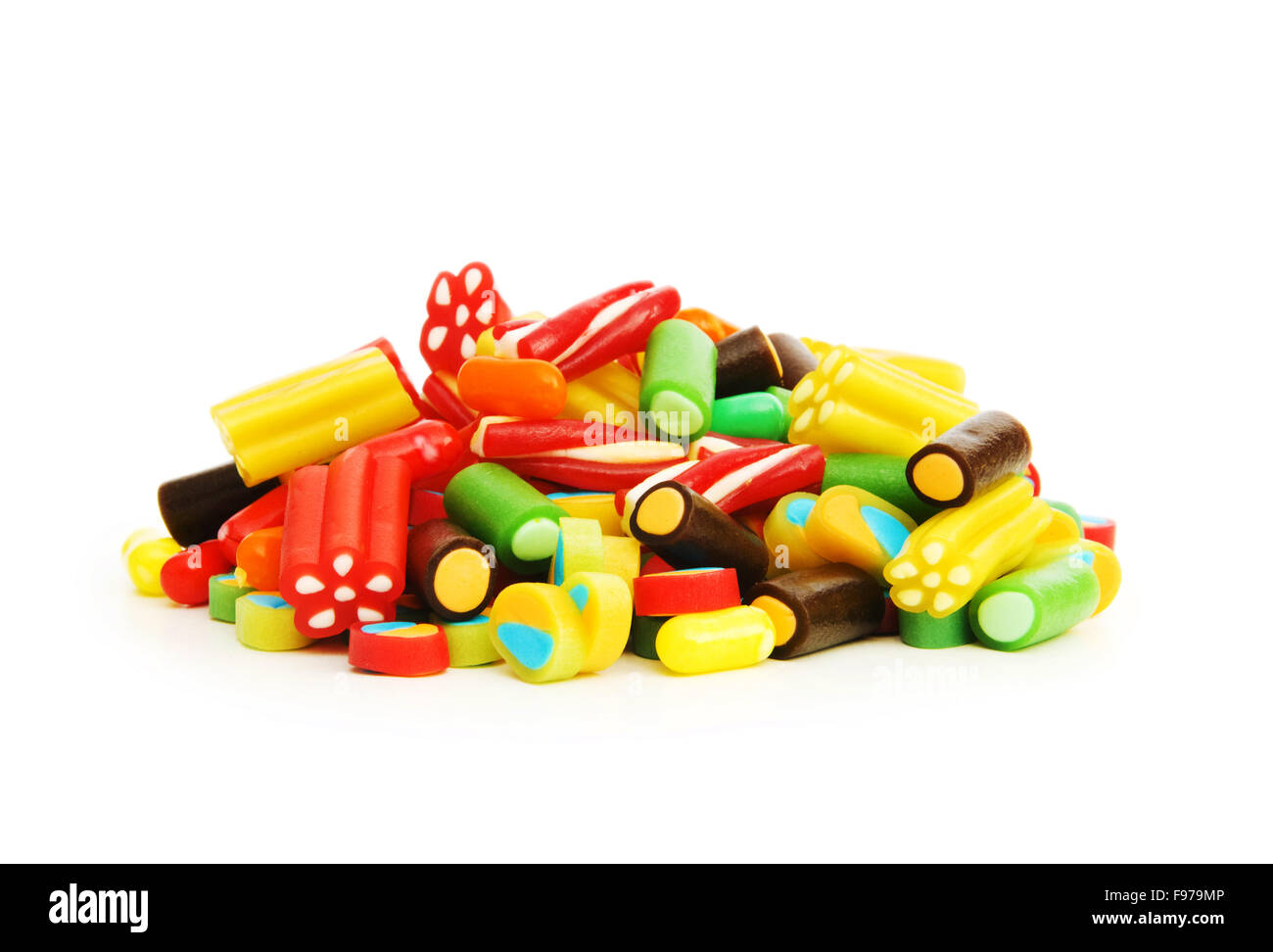 Colourful sweets isolated on the white background Stock Photo - Alamy