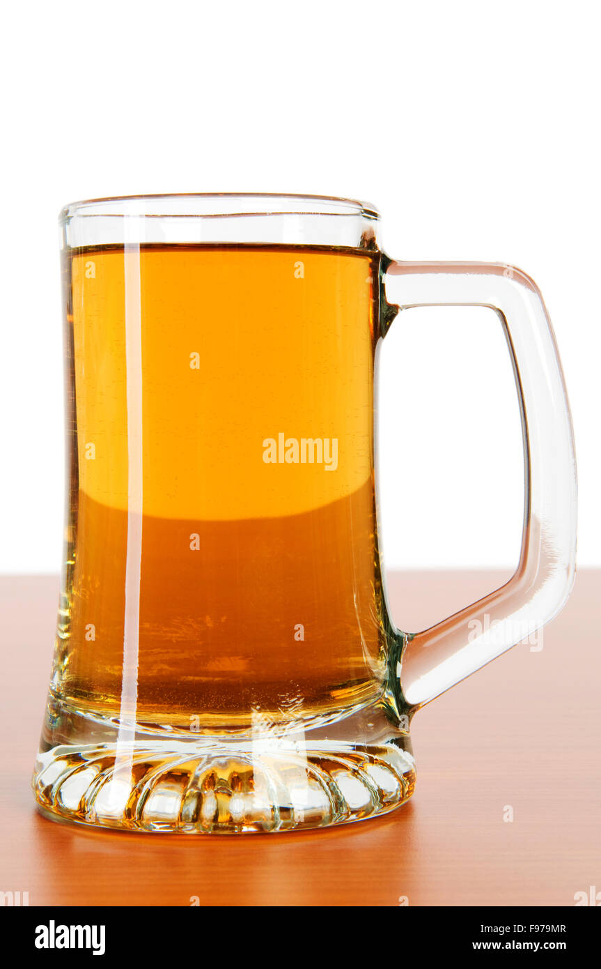 Beer glass isolated on the white background Stock Photo - Alamy