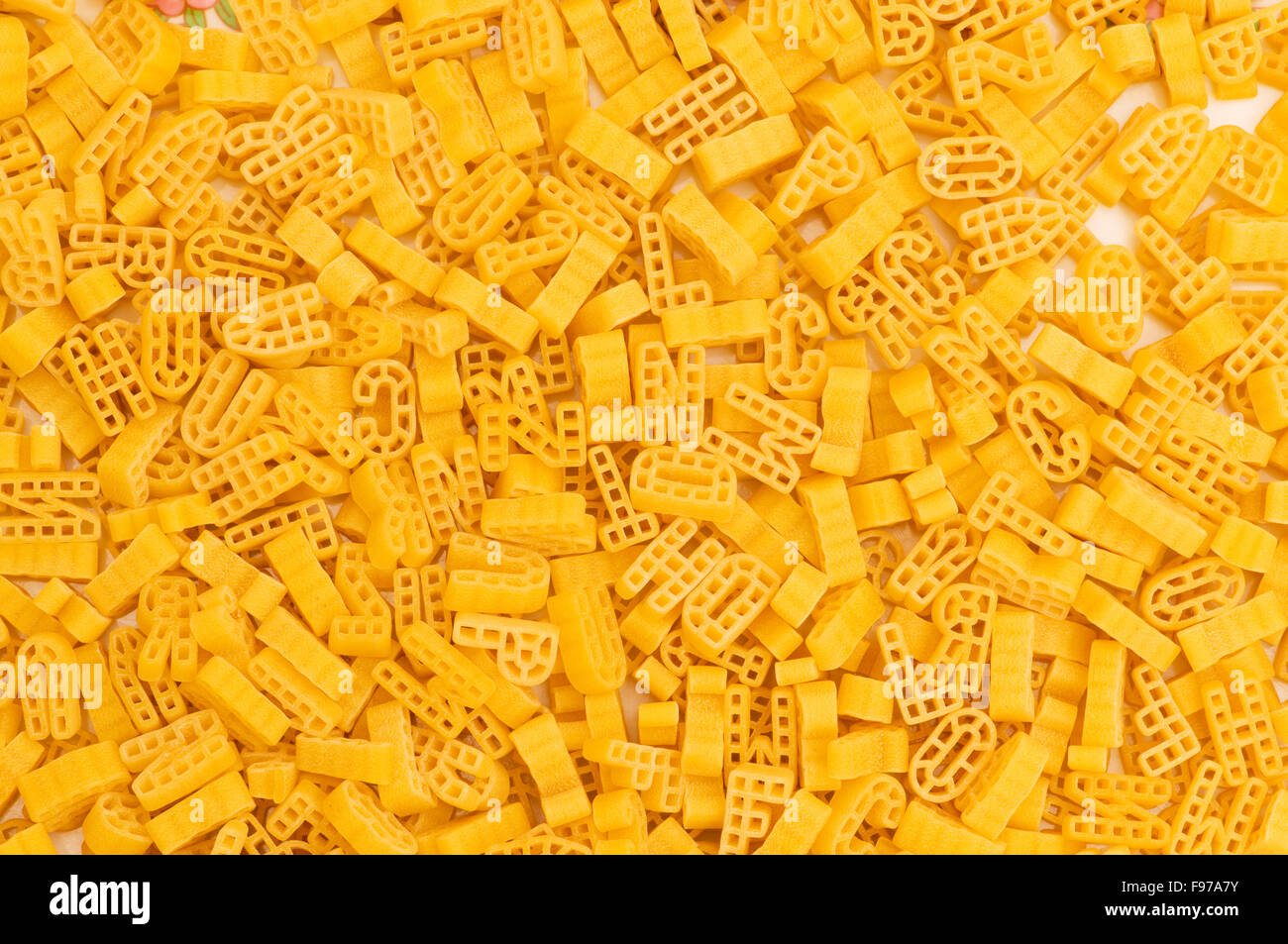 Pasta shaped alphabet hi-res stock photography and images - Alamy