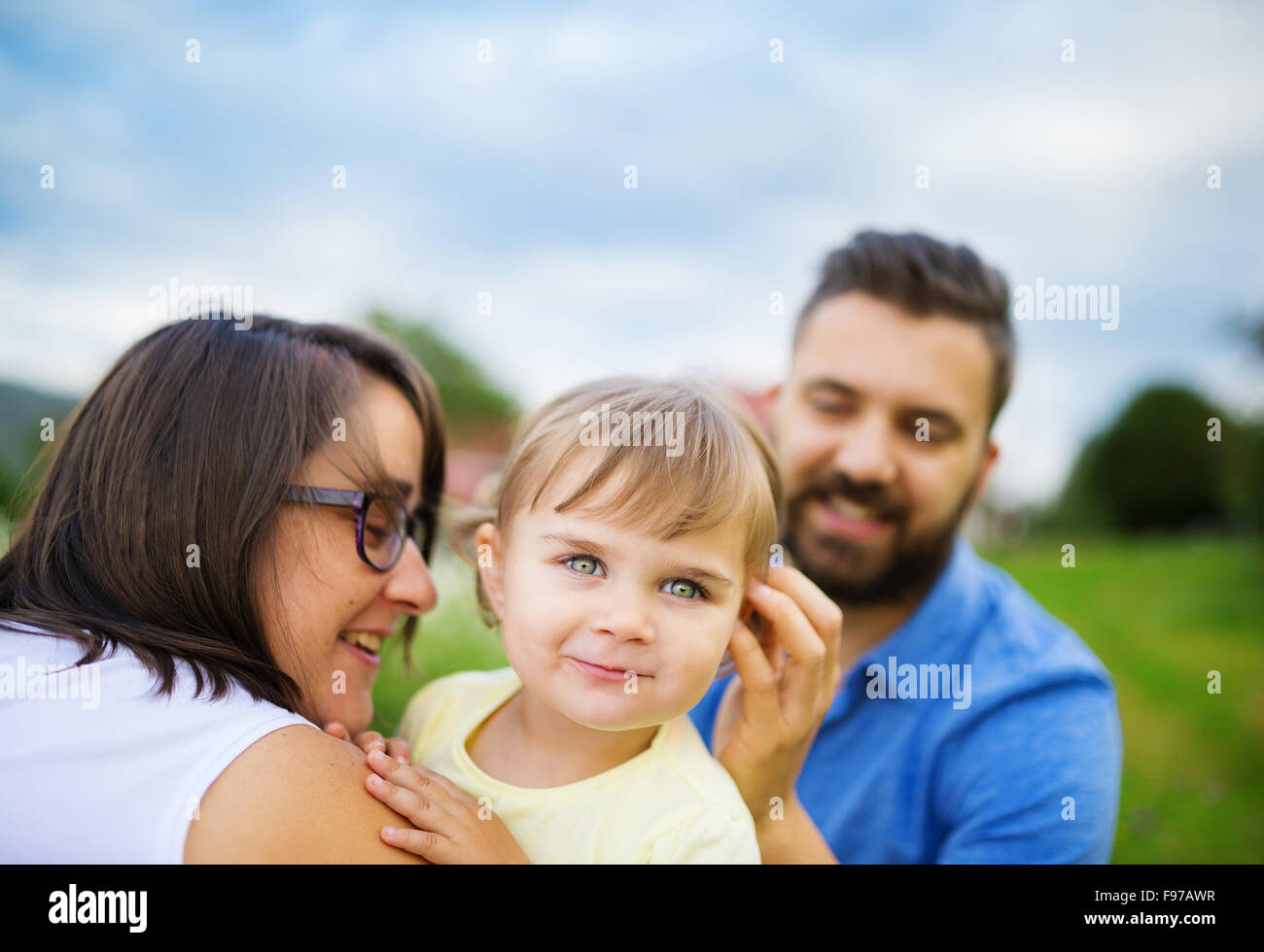 Mother father daughter hi-res stock photography and images - Alamy