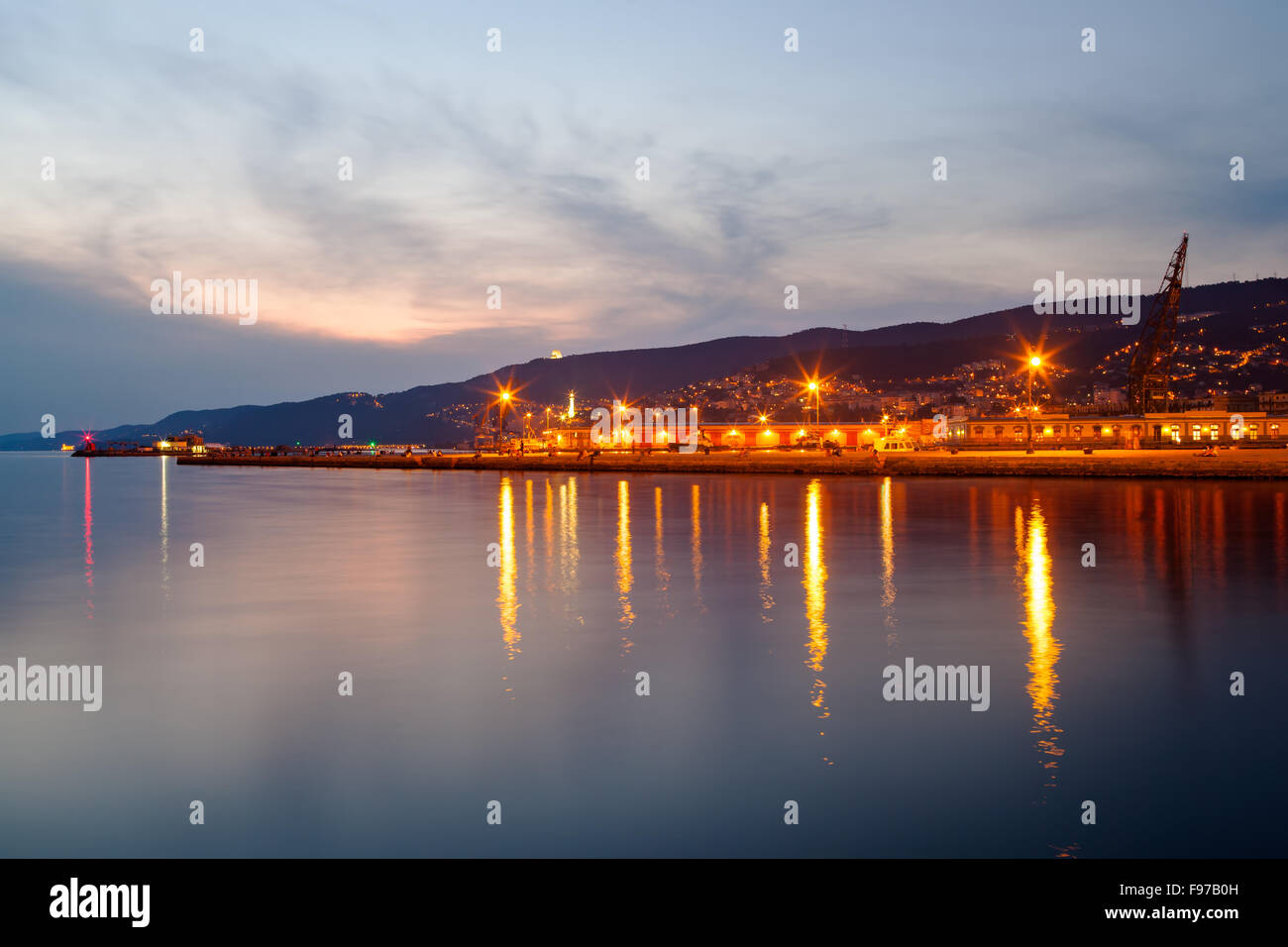 Sunset at trieste coast hi-res stock photography and images - Alamy