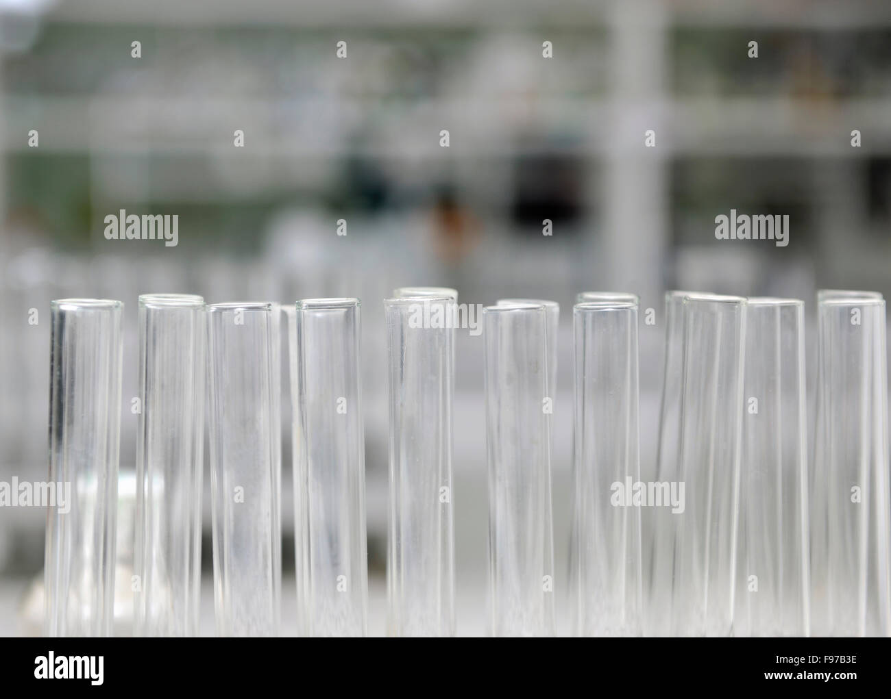 test tubes equipment in chemistry bright lab Stock Photo - Alamy