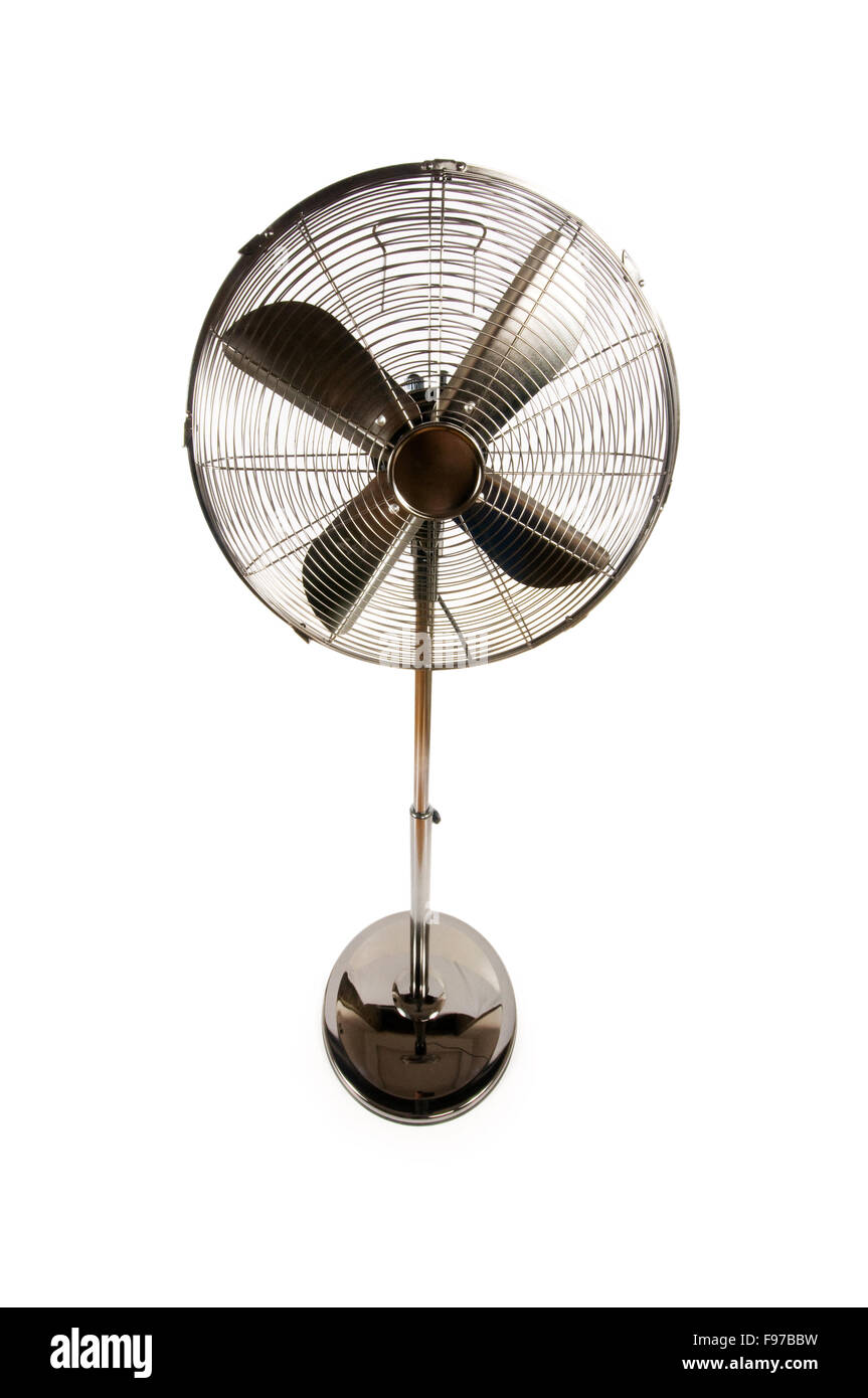 Electric fan isolated on the white background Stock Photo - Alamy