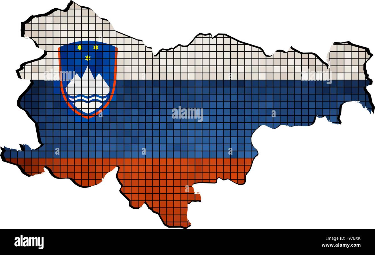 Slovenia map with flag inside Stock Vector Image & Art - Alamy