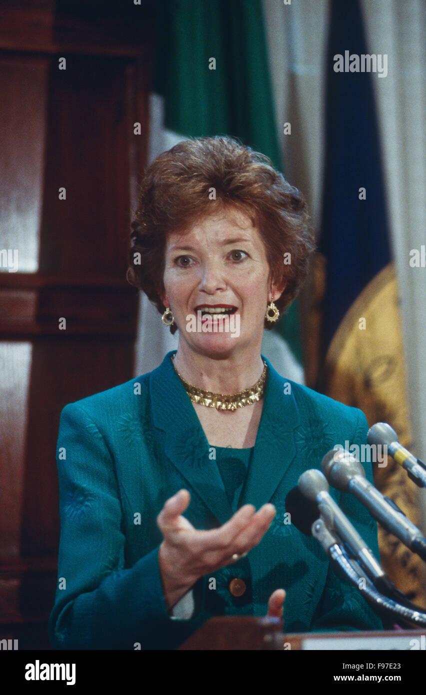 Washington, DC., USA. 14th June, 1996 President of Ireland Mary ...