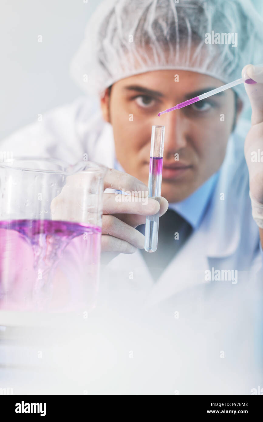 research and science doctor student people in bright labaratory ...