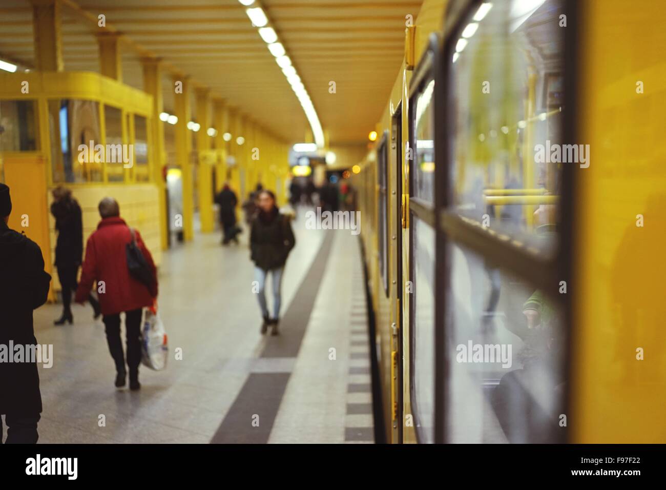 People Walking In Subway Stock Photo - Alamy