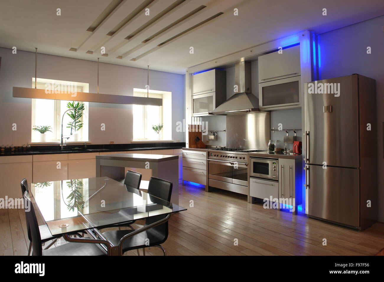 interior of a kitchen Stock Photo - Alamy