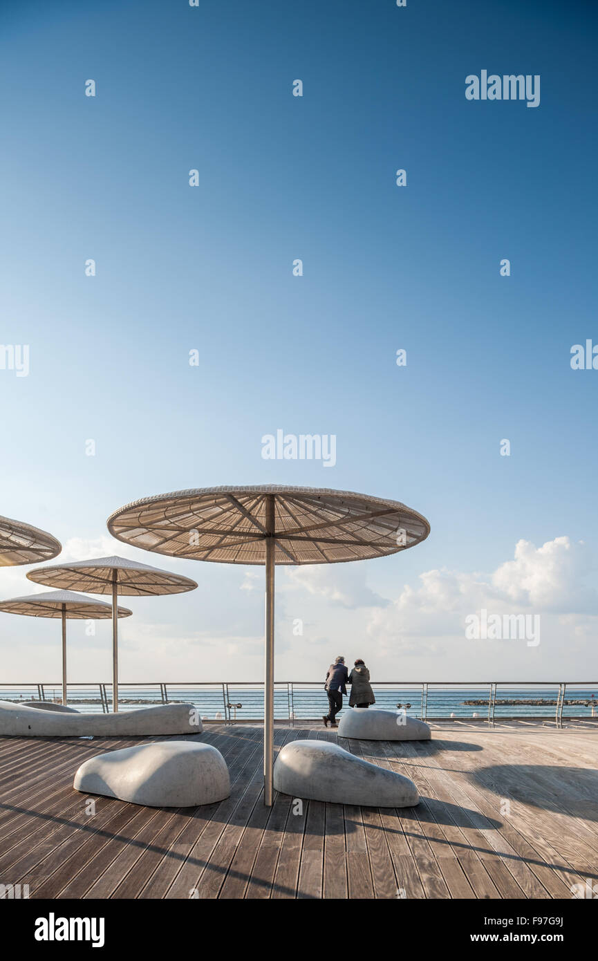 Israel, Tel Aviv, new tayelet - promenade Stock Photo - Alamy