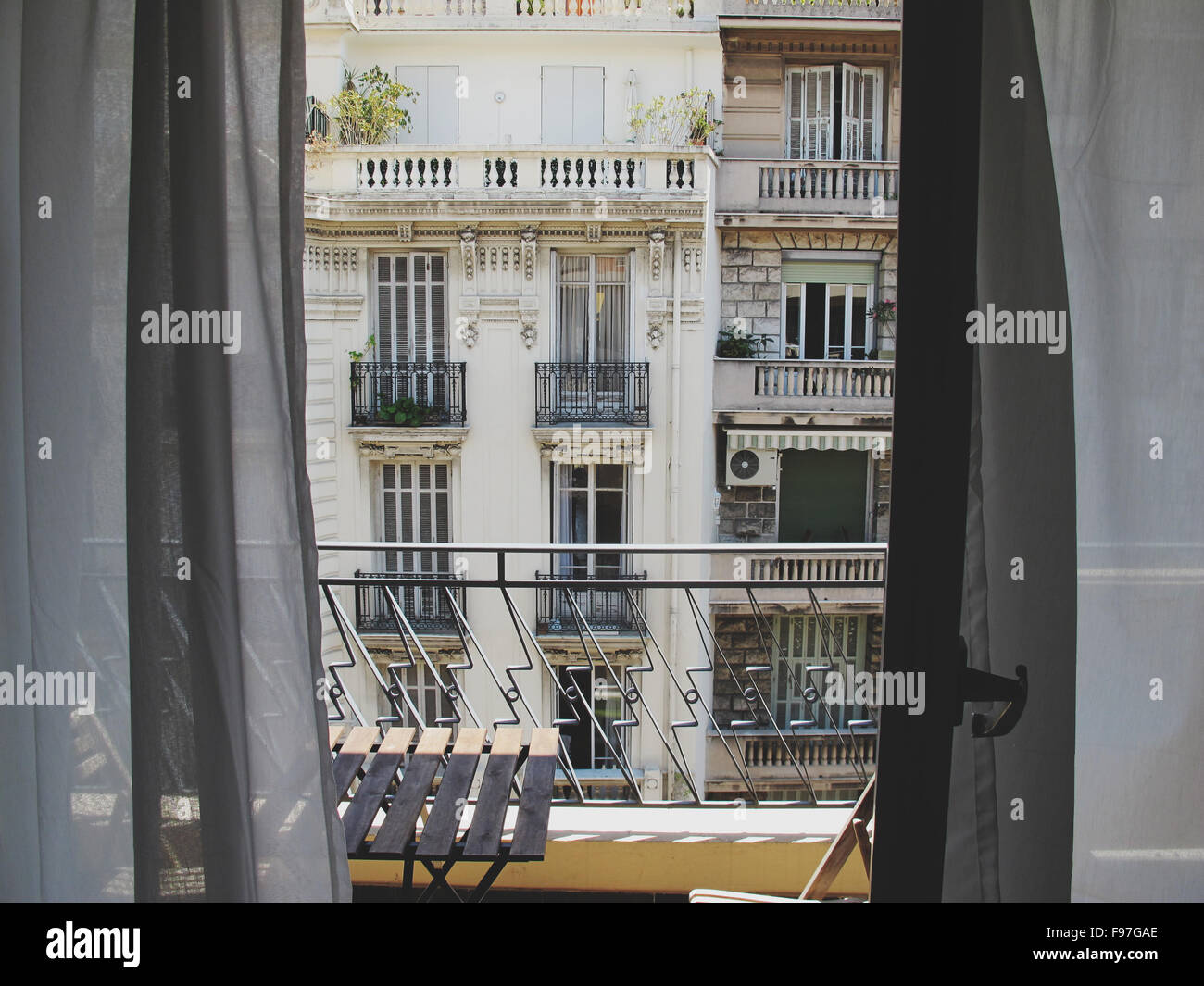 Window view at balcony hi-res stock photography and images - Alamy