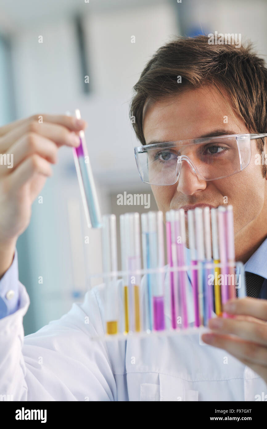 research and science doctor student people in bright labaratory ...