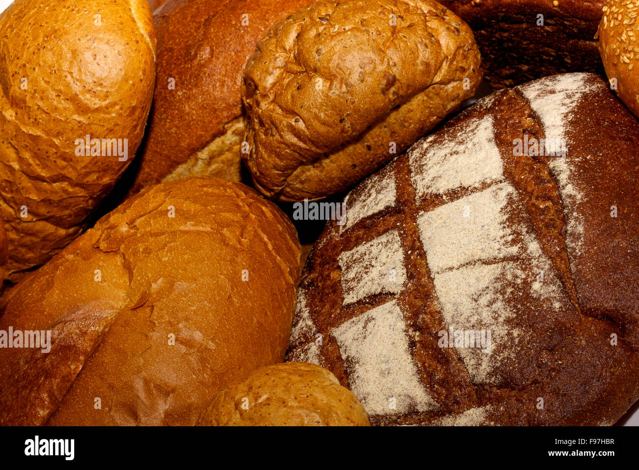 assortment of baked bread Stock Photo - Alamy