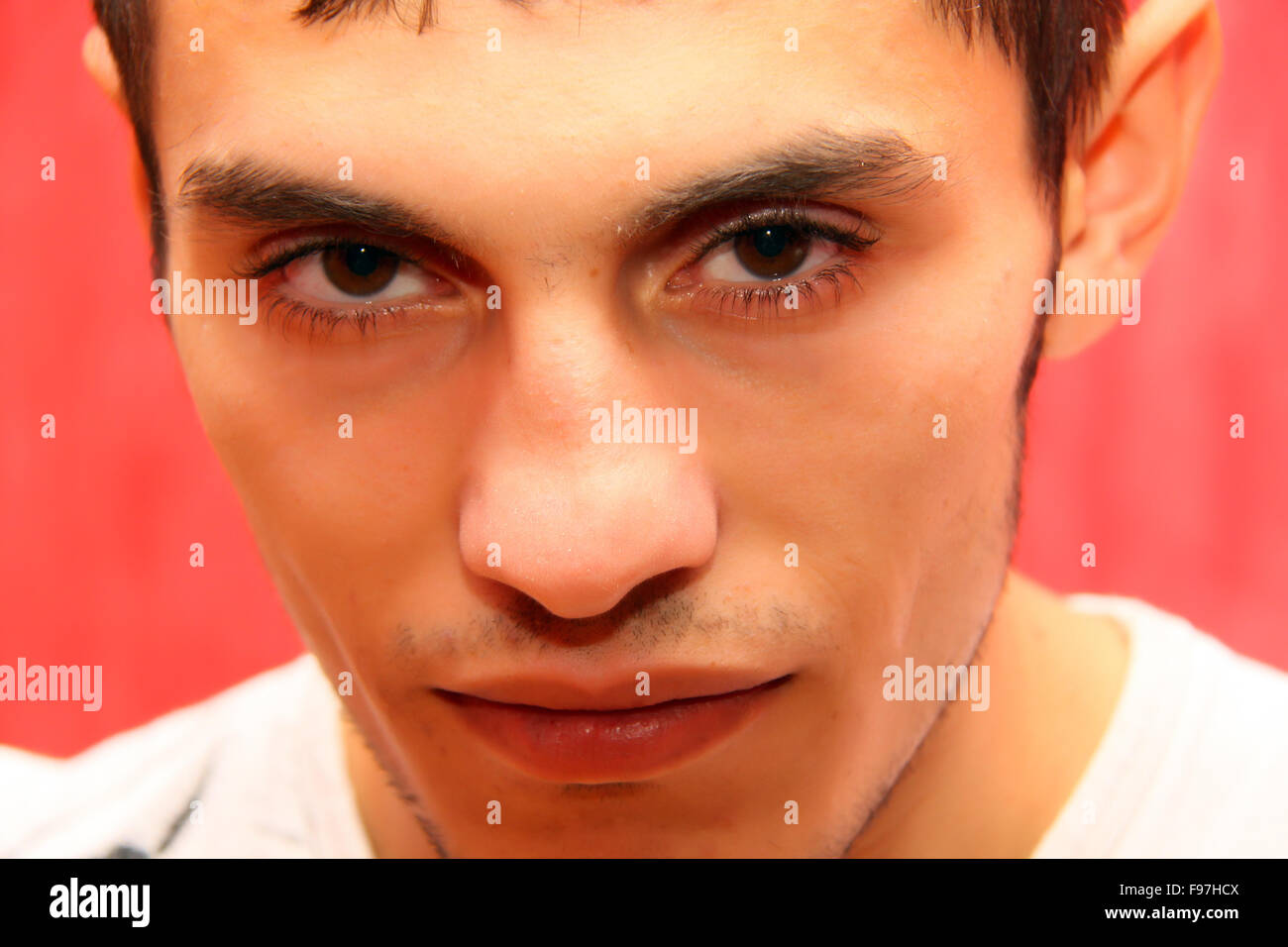 evil guy face Stock Photo - Alamy