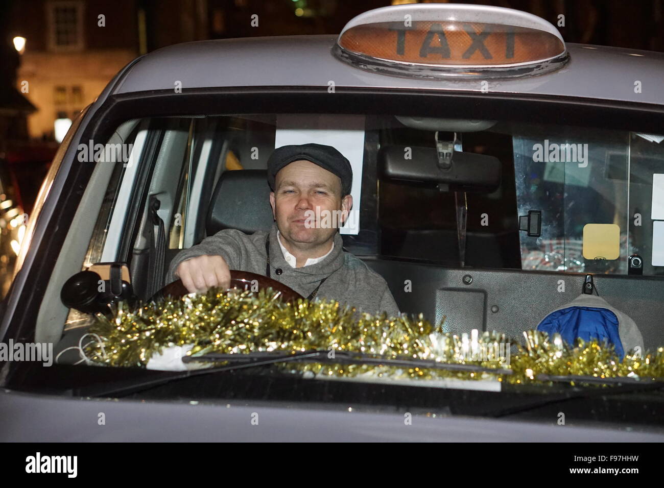 London,England,UK, 14th Dec 2015 : Around 50 London Black cab, Cabby's ...