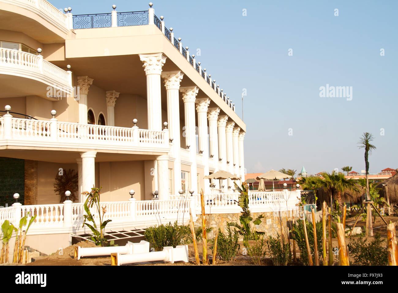 Luxury residences along mediterranean hi-res stock photography and ...