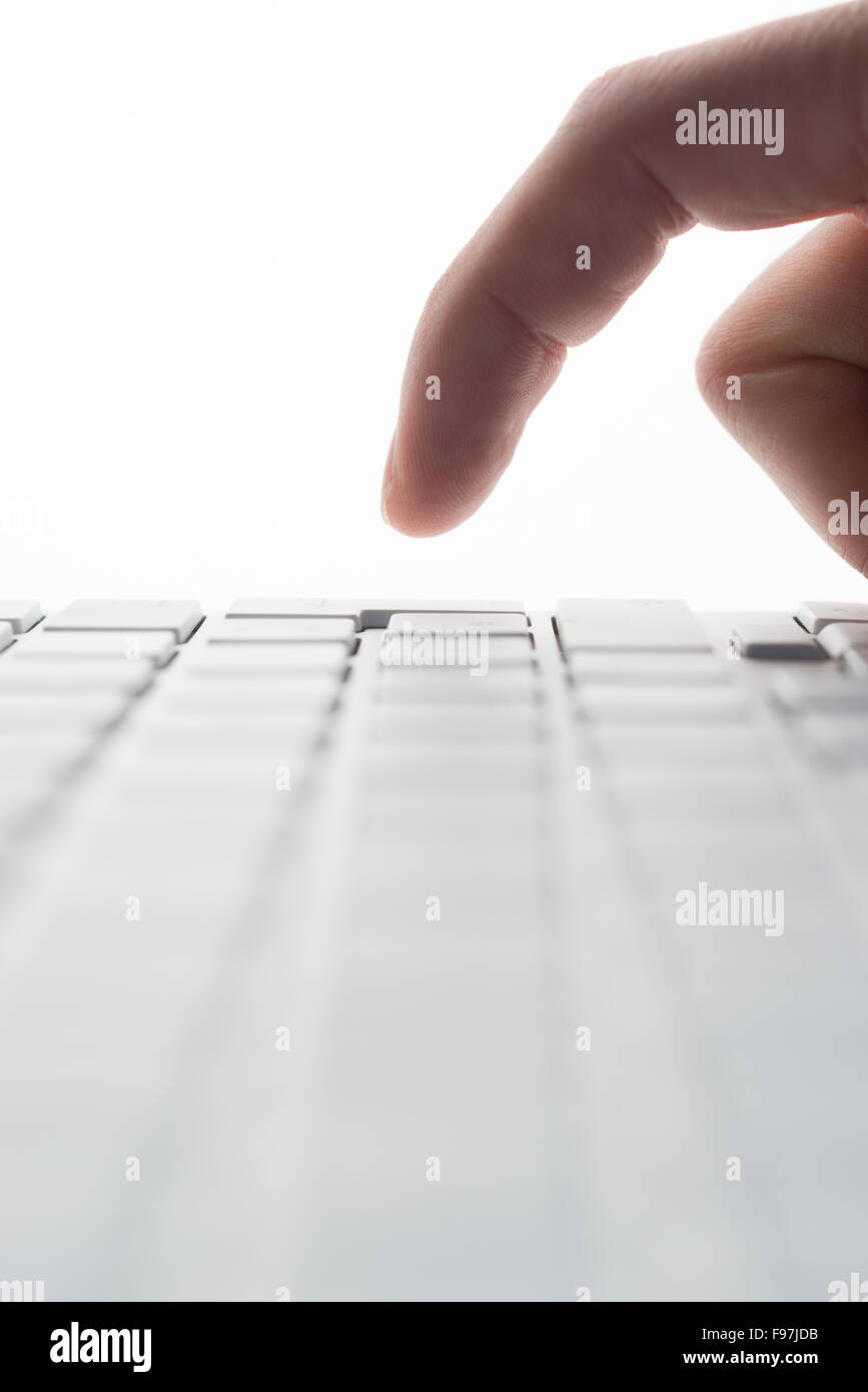 Finger qwerty hi-res stock photography and images - Alamy