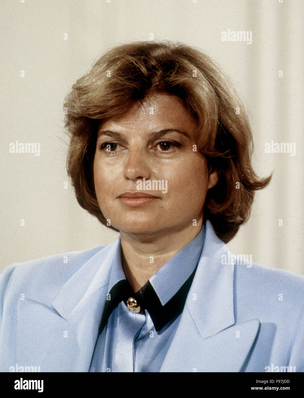 Washington, DC. USA, 15th October 1993 Prime Minister of Turkey Tansu ...