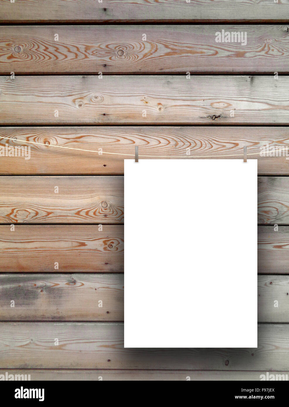 One paper sheet frame hanged hi-res stock photography and images - Alamy