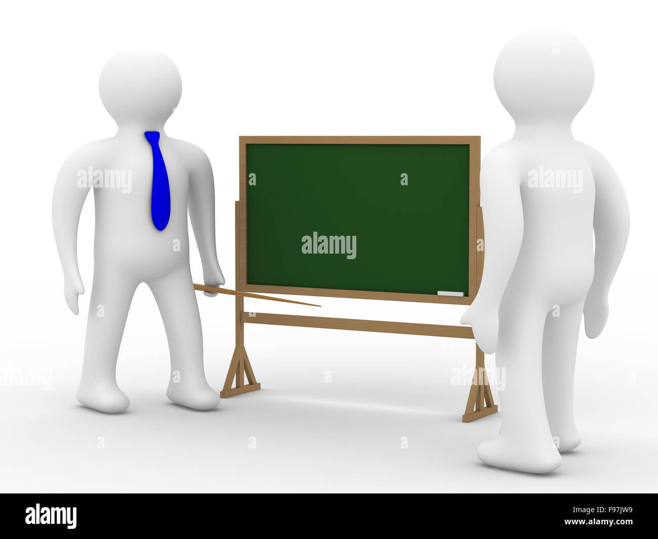 Lesson in a school class. Isolated 3D image Stock Photo - Alamy