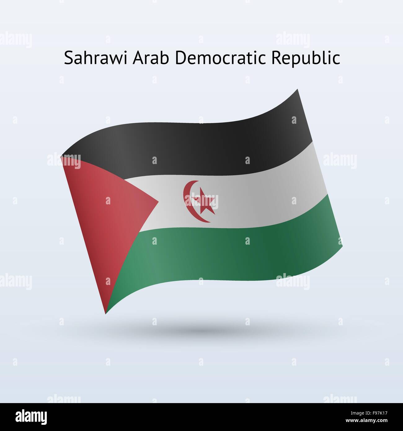Sahrawi arab democratic republic flag Stock Vector Images - Alamy