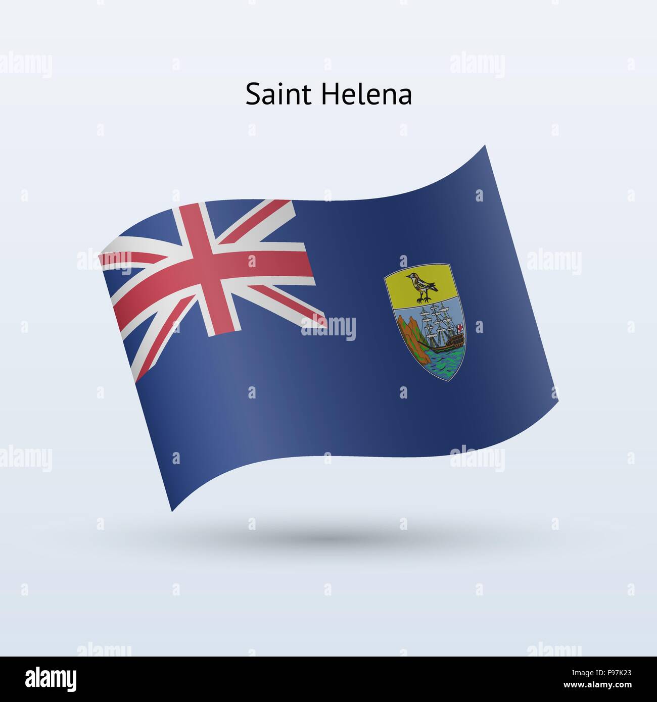 Saint helena flag waving hi-res stock photography and images - Alamy