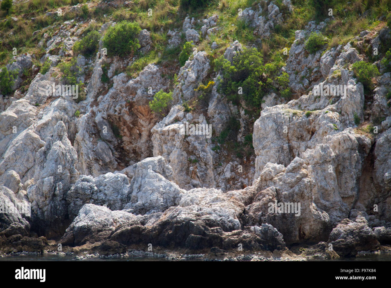 Rock and Mediterranean sea in Turkey Stock Photo - Alamy