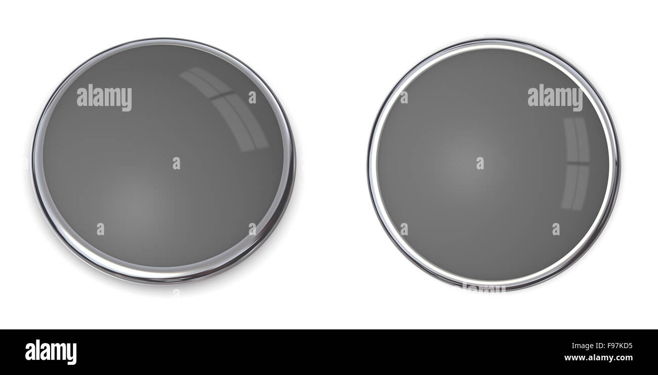 3D Button Solid Grey - 60 Stock Photo - Alamy