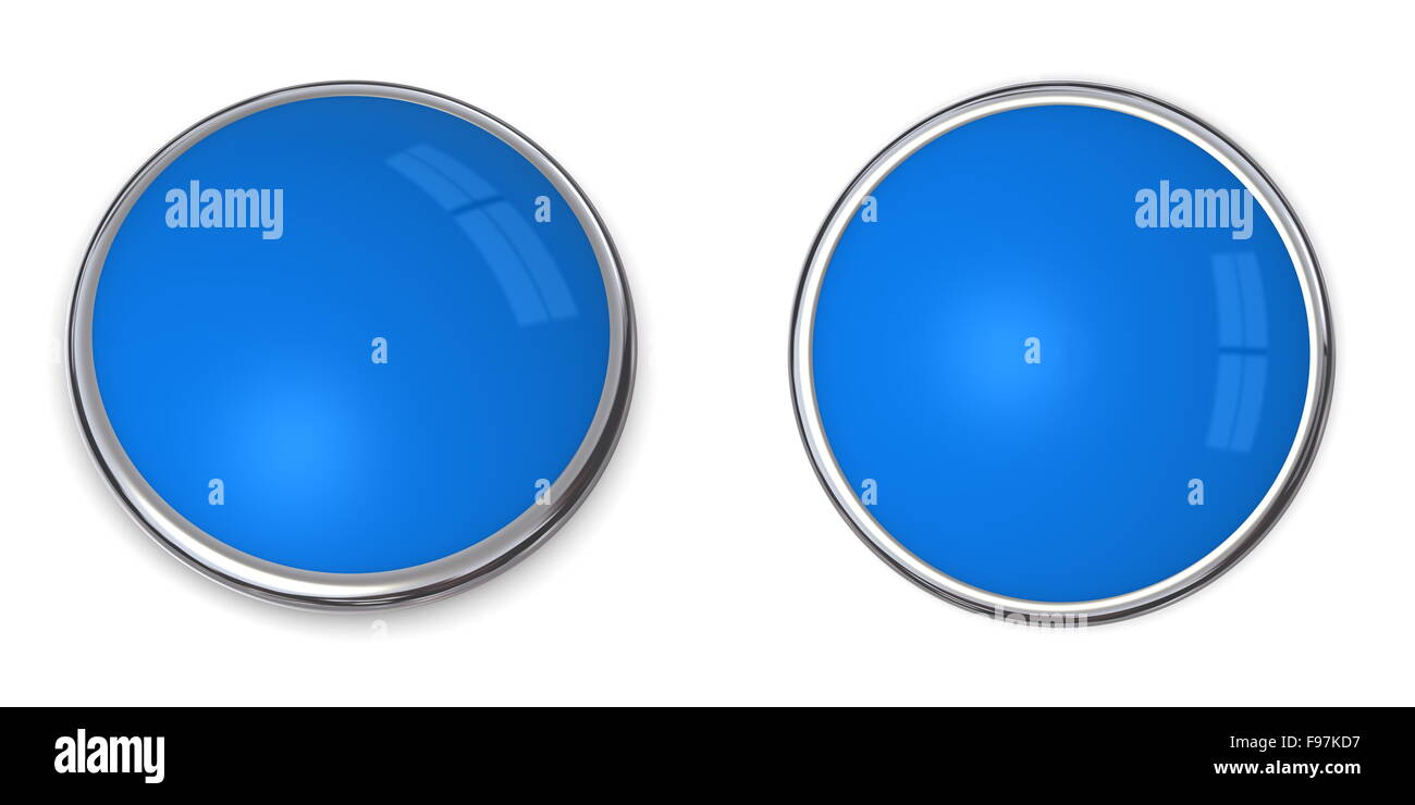 3D Button Solid Light Blue Stock Photo - Alamy