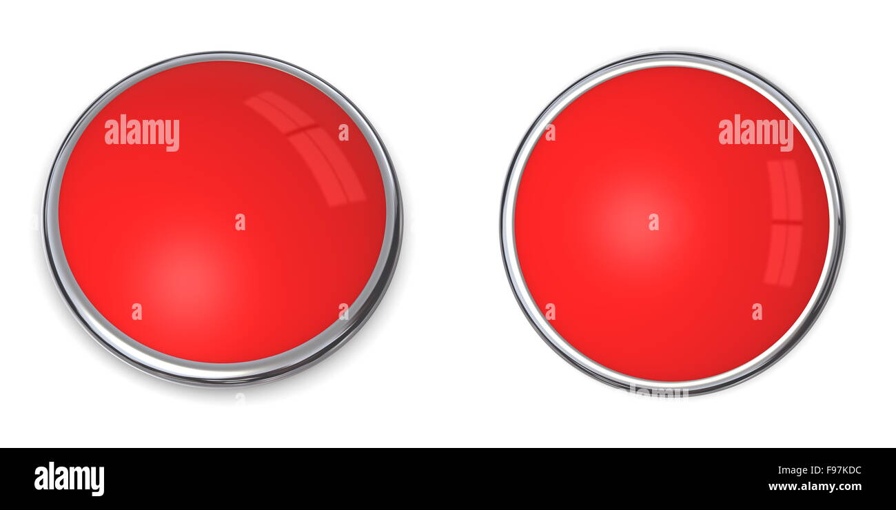 3D Button Solid Light Red Stock Photo - Alamy