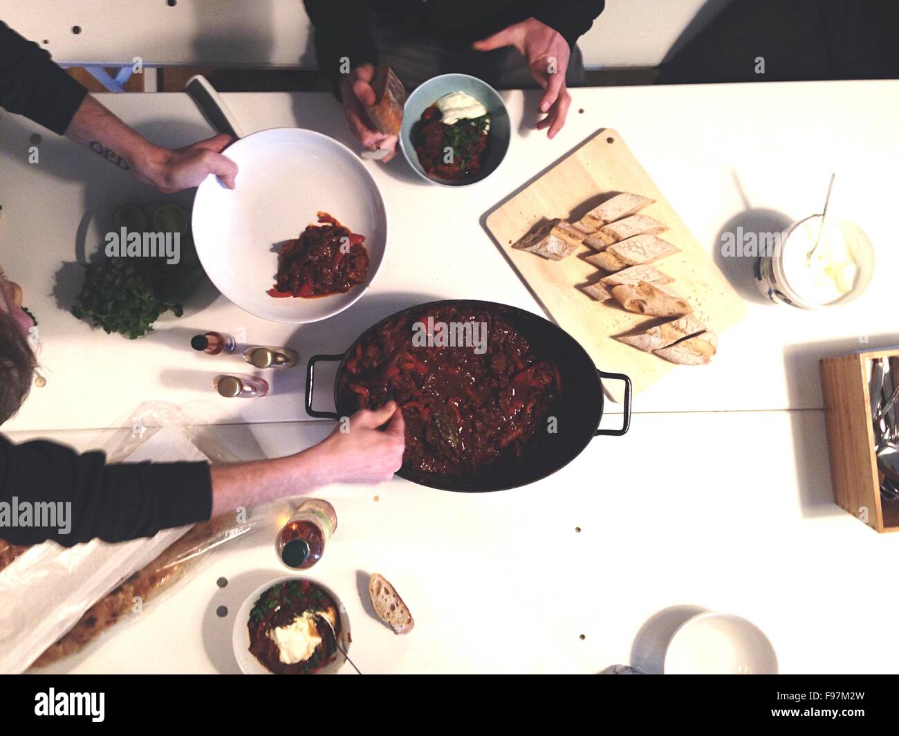 Overhead food hi-res stock photography and images - Alamy