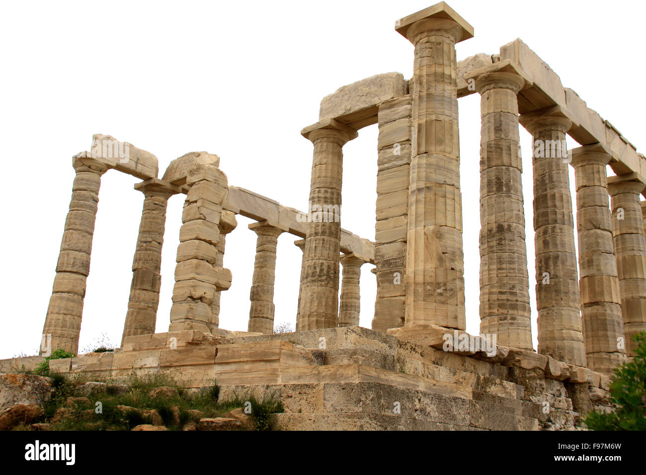 The Temple of Poseidon at Sounion Greece Stock Photo - Alamy