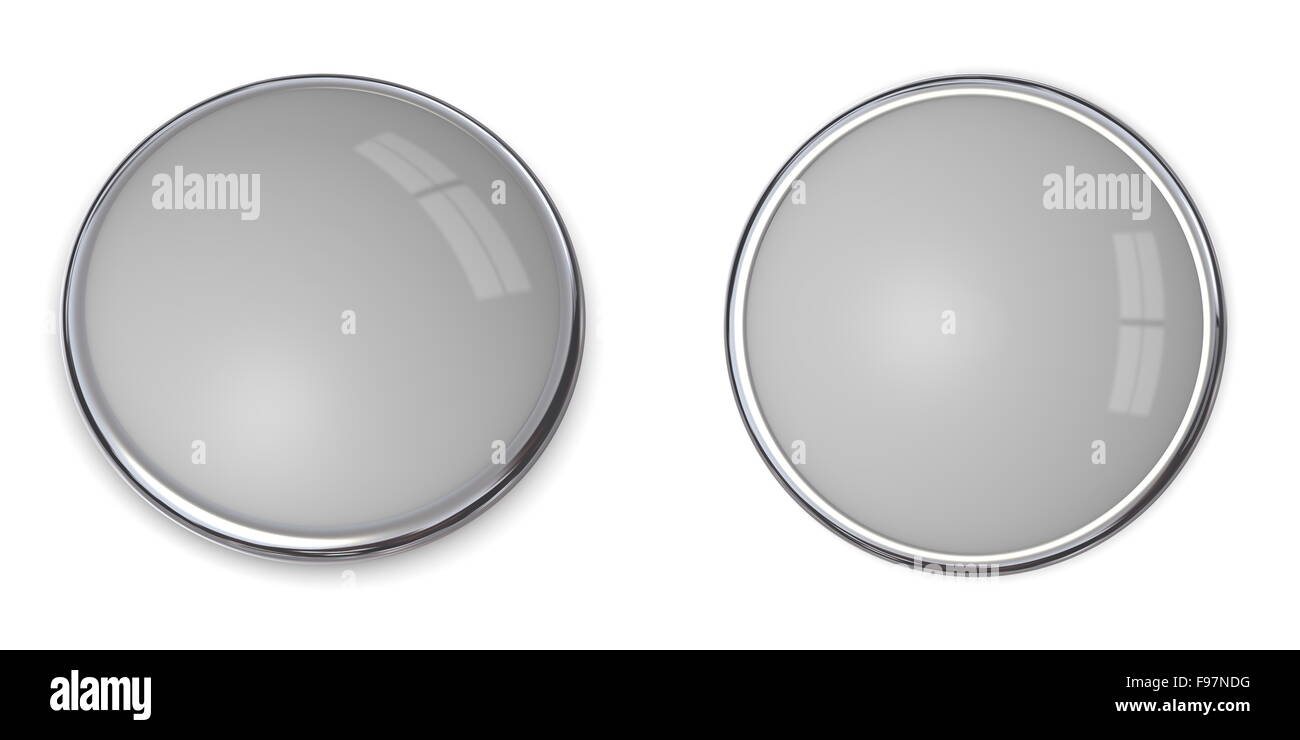 3D Button Solid Grey - 20 Stock Photo - Alamy