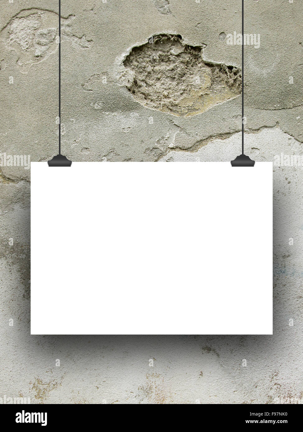 One paper sheet frame hanged hi-res stock photography and images - Alamy