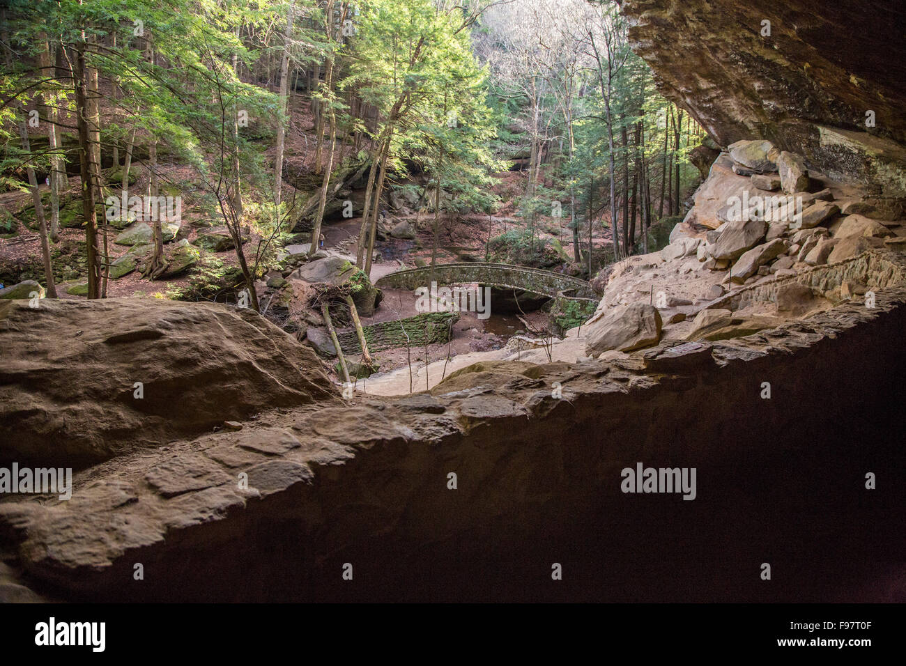 Logan, Ohio - The Old Man's Cave area at Hocking Hills State Park Stock ...