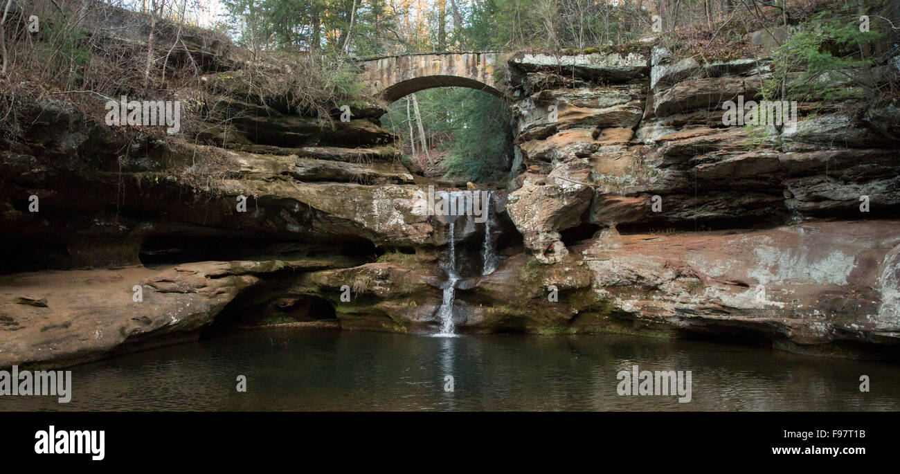 Logan, Ohio - The Old Man's Cave area at Hocking Hills State Park Stock ...
