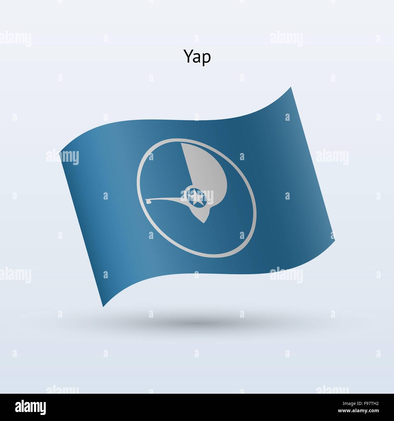 Yap flag waving form. Vector illustration Stock Vector Image & Art - Alamy
