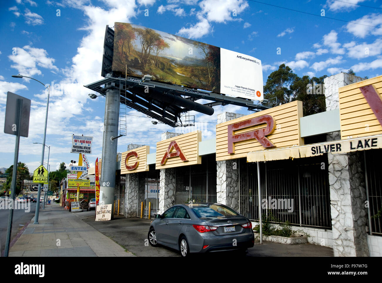 Car billboard art hi-res stock photography and images - Alamy