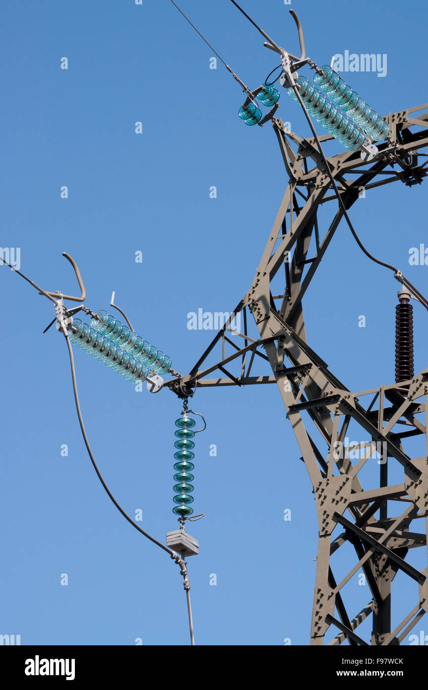 High Voltage Tower Stock Photo - Alamy