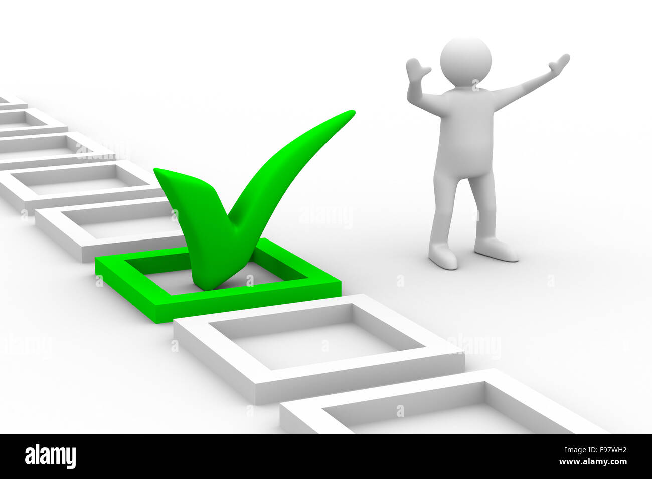 big positive symbol on white background. Isolated 3D image Stock Photo ...