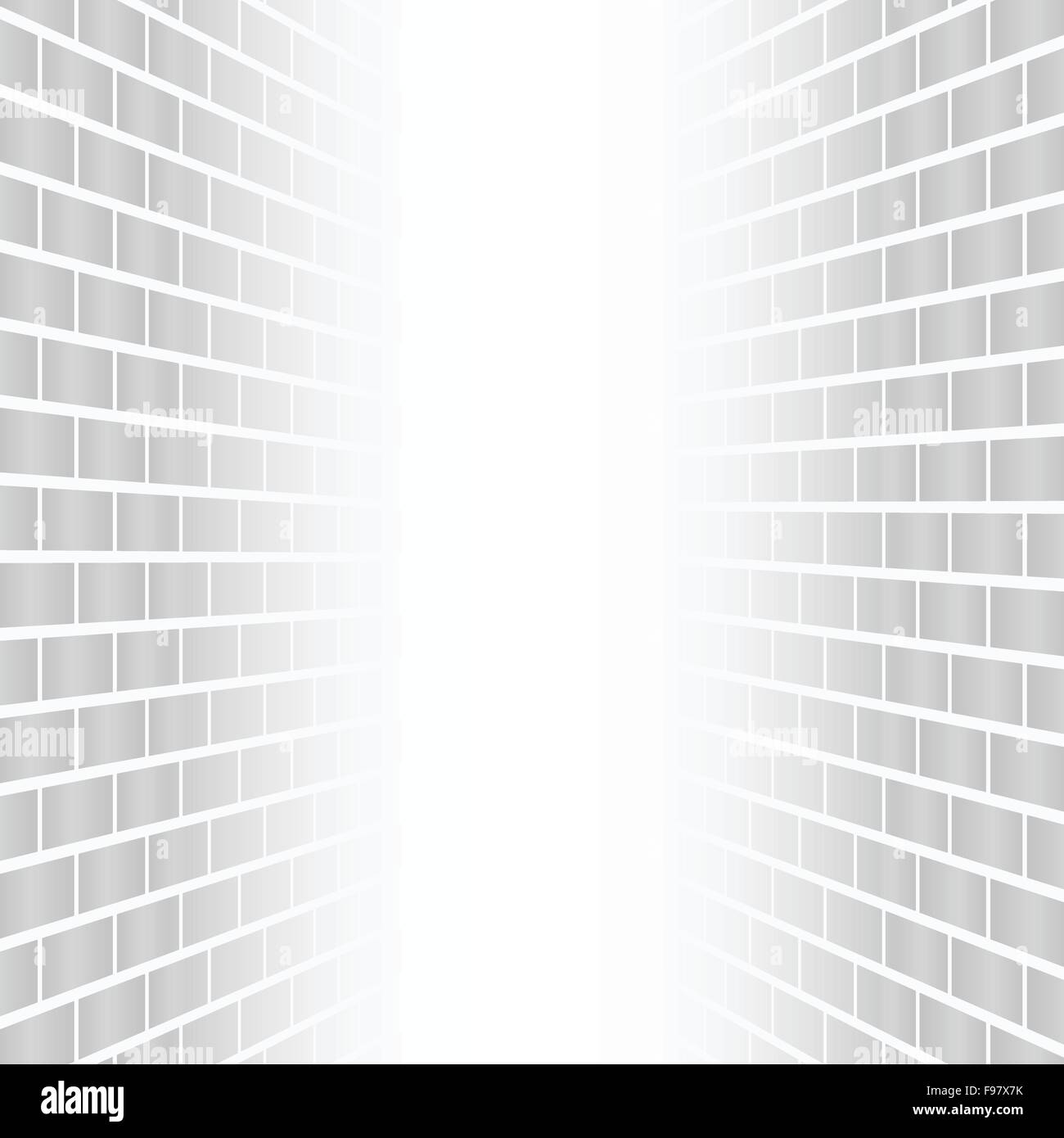 Brick wall perspective wallpaper Stock Vector Images - Alamy