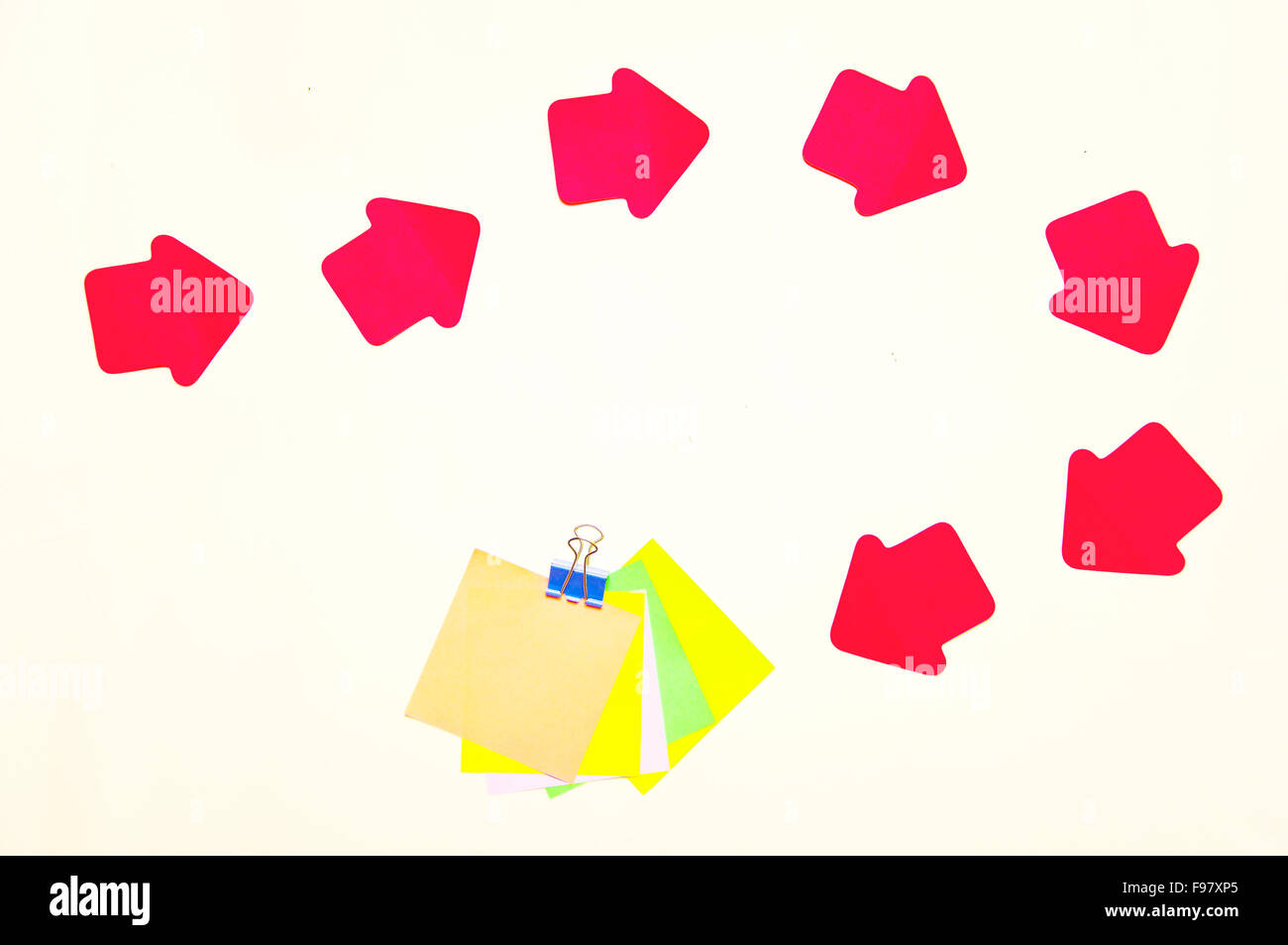 Indexes to Sticky Stock Photo - Alamy