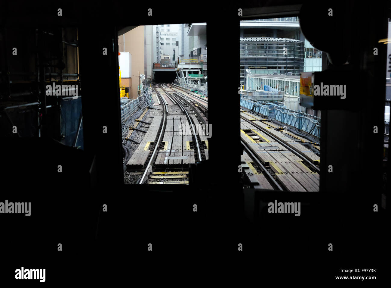 Train tracks from bridge hi-res stock photography and images - Alamy