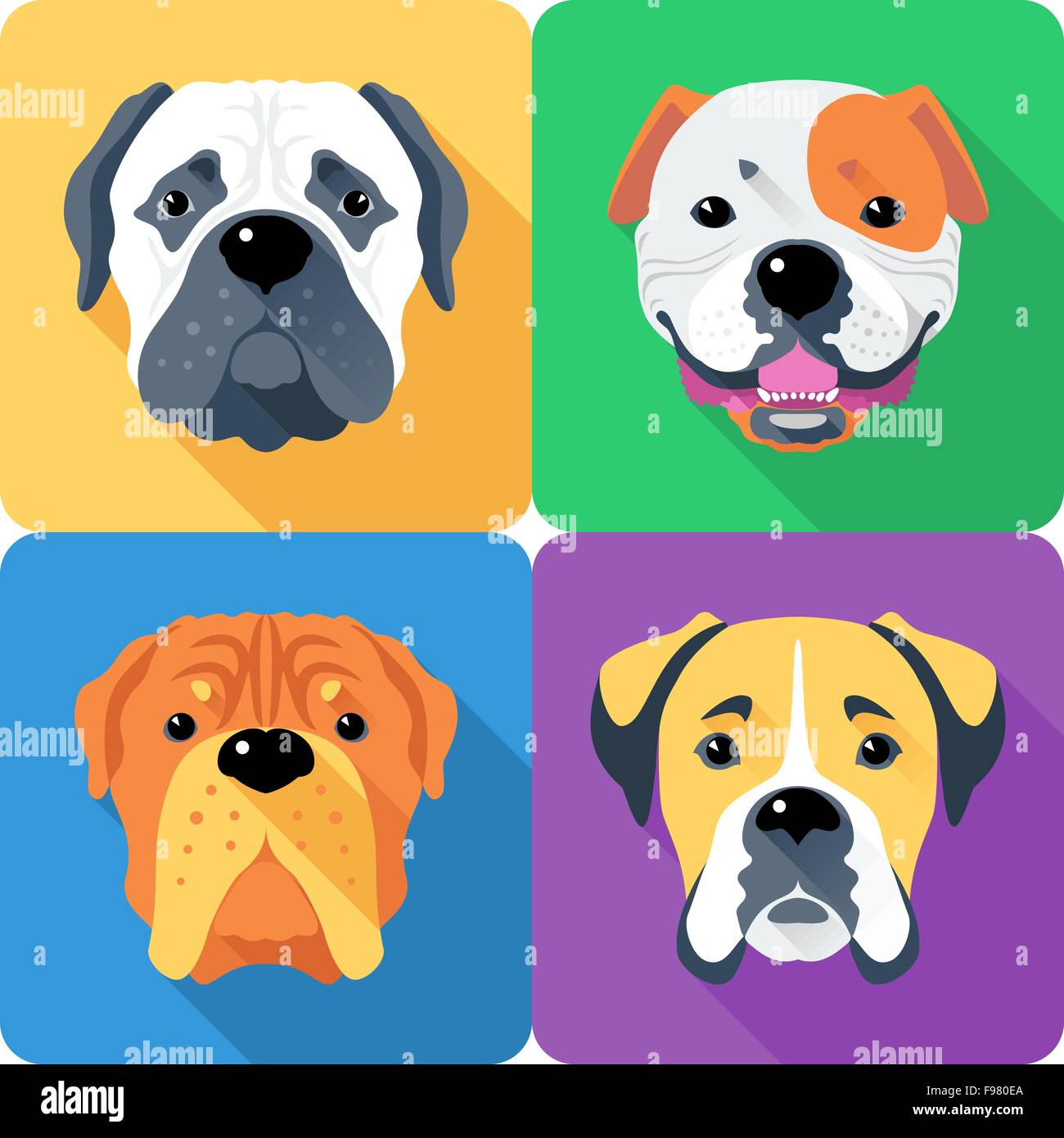 Dog head icon hi-res stock photography and images - Alamy