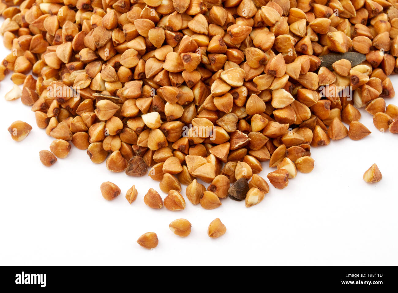 Buckwheat isolated on white Stock Photo - Alamy