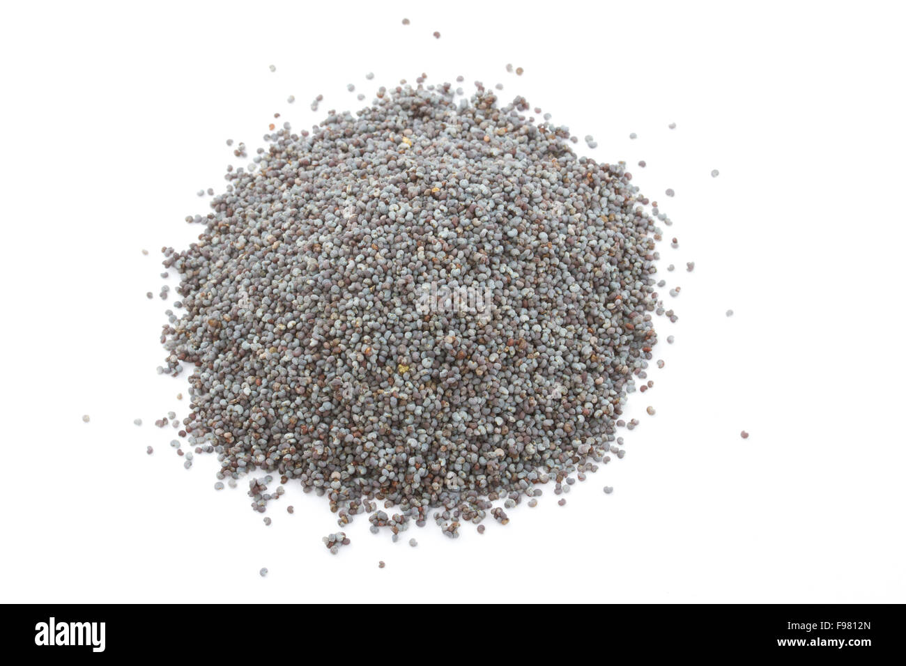 Macro photo of poppy seeds isolated on white Stock Photo - Alamy