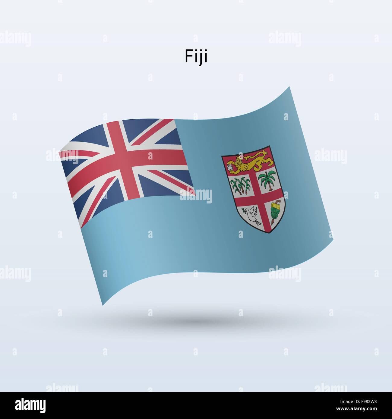 National flying fiji Stock Vector Images - Alamy