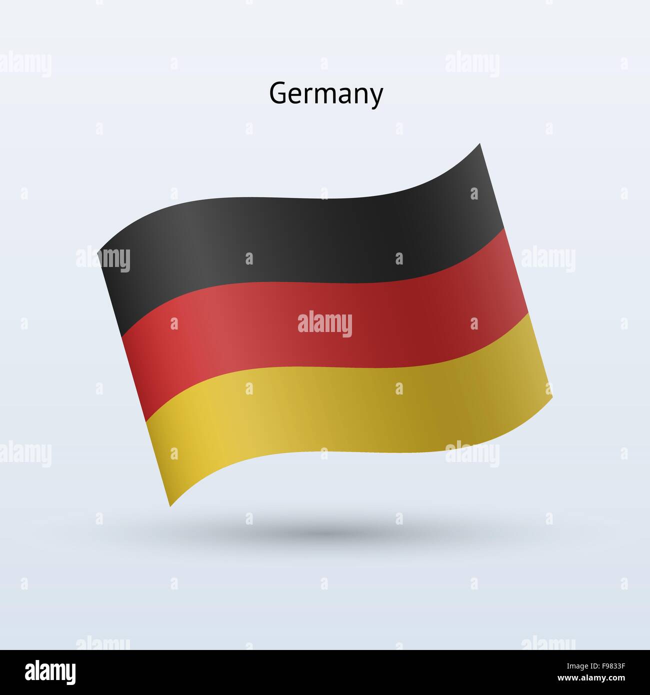 Germany flag waving form. Vector illustration Stock Vector Image & Art ...