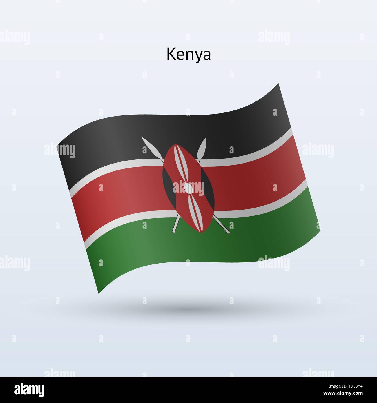 Kenyan Flag Flying